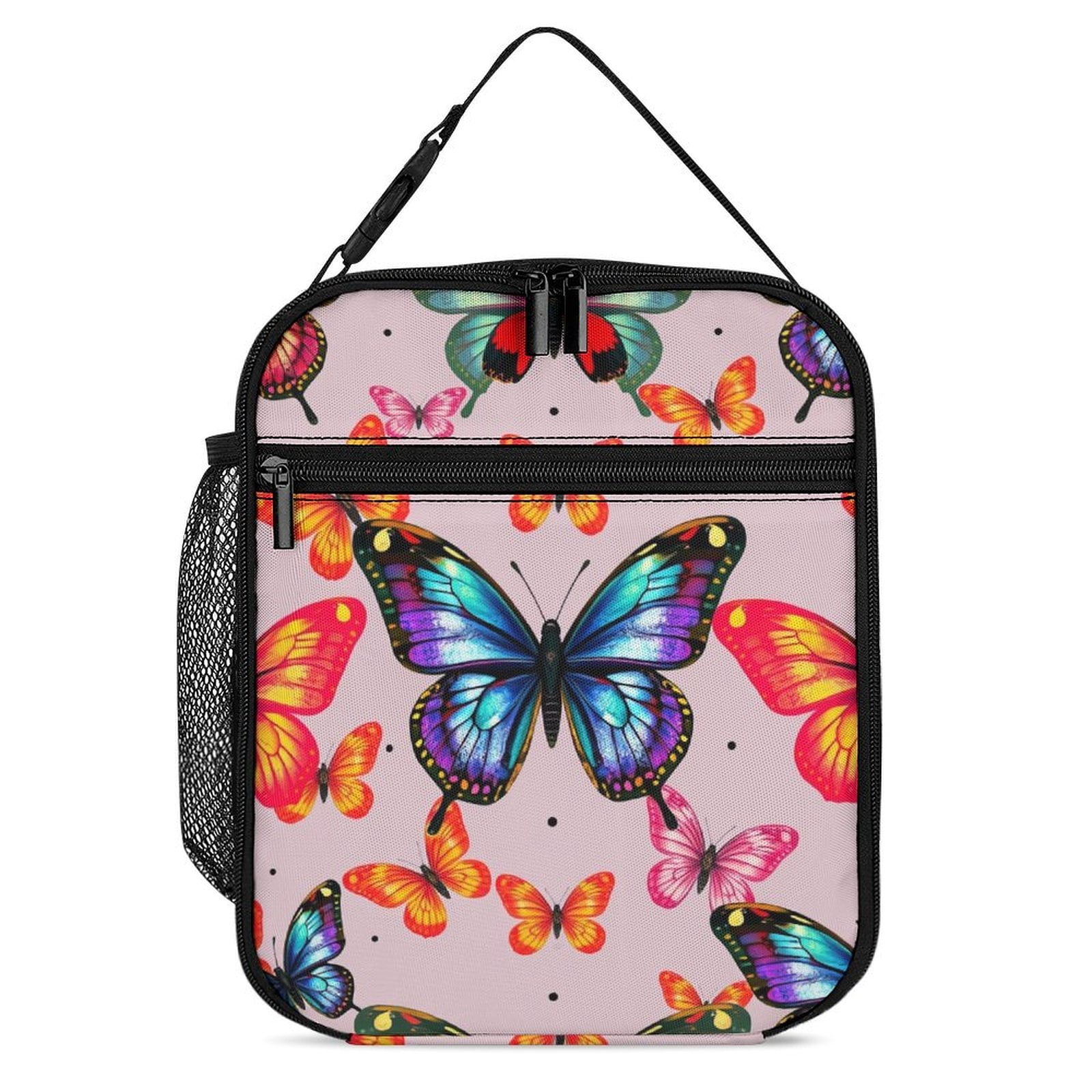Enchanting Butterfly Lunch Bag Insulated Portable Lunch Box Tote Bags ...