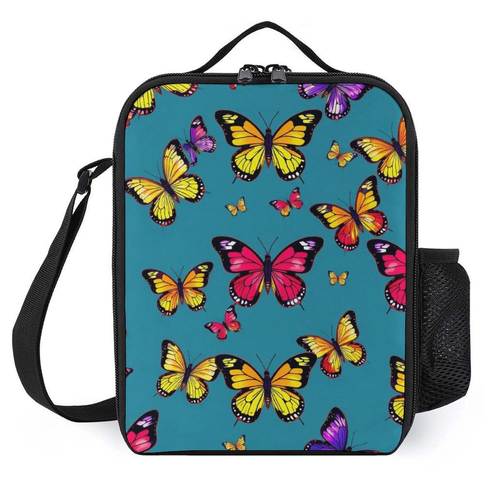 Enchanting Butterfly Lunch Bags Cooler Bag Reusable Lunch Container ...