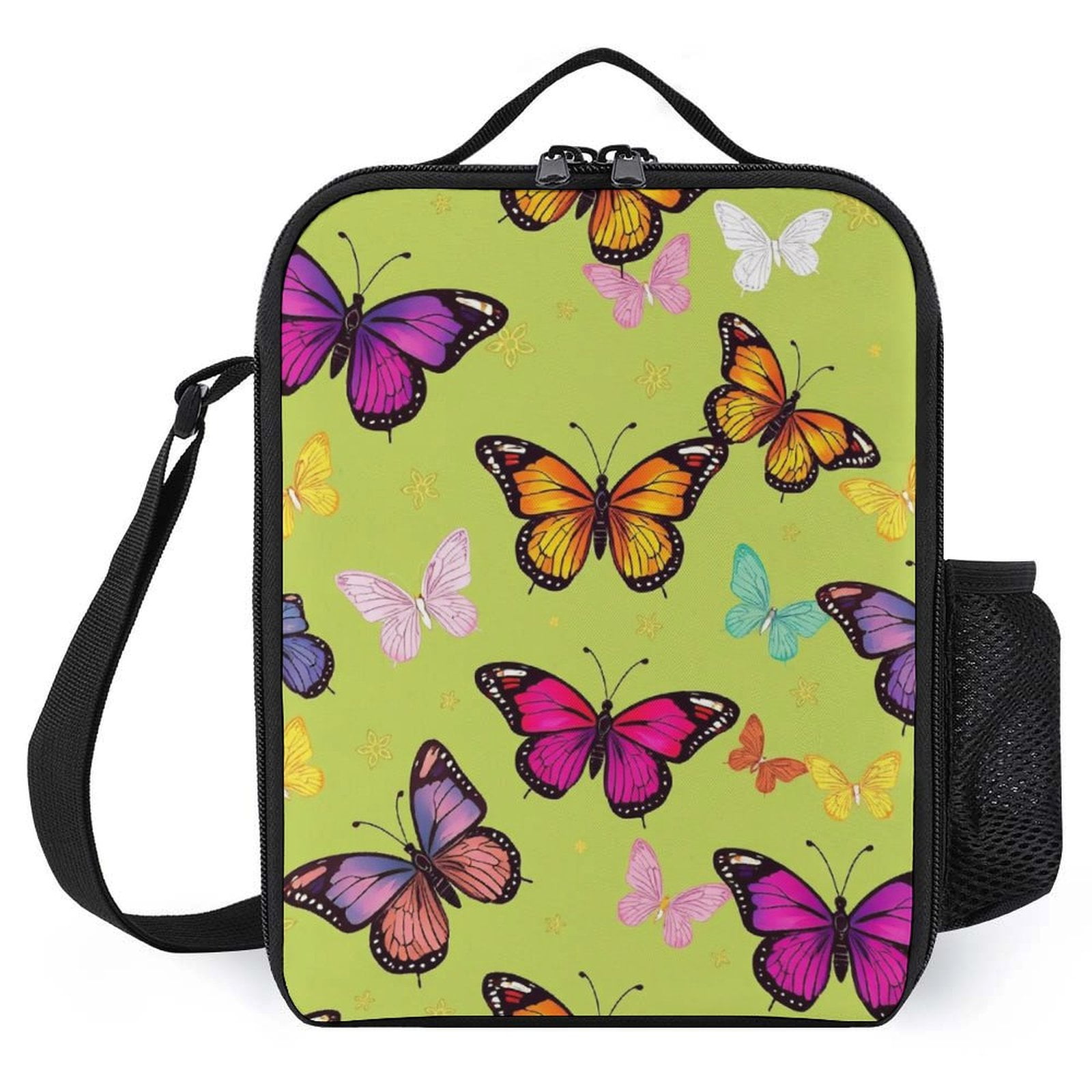 Enchanting Butterfly Lunch Bags Cooler Bag Reusable Lunch Container ...