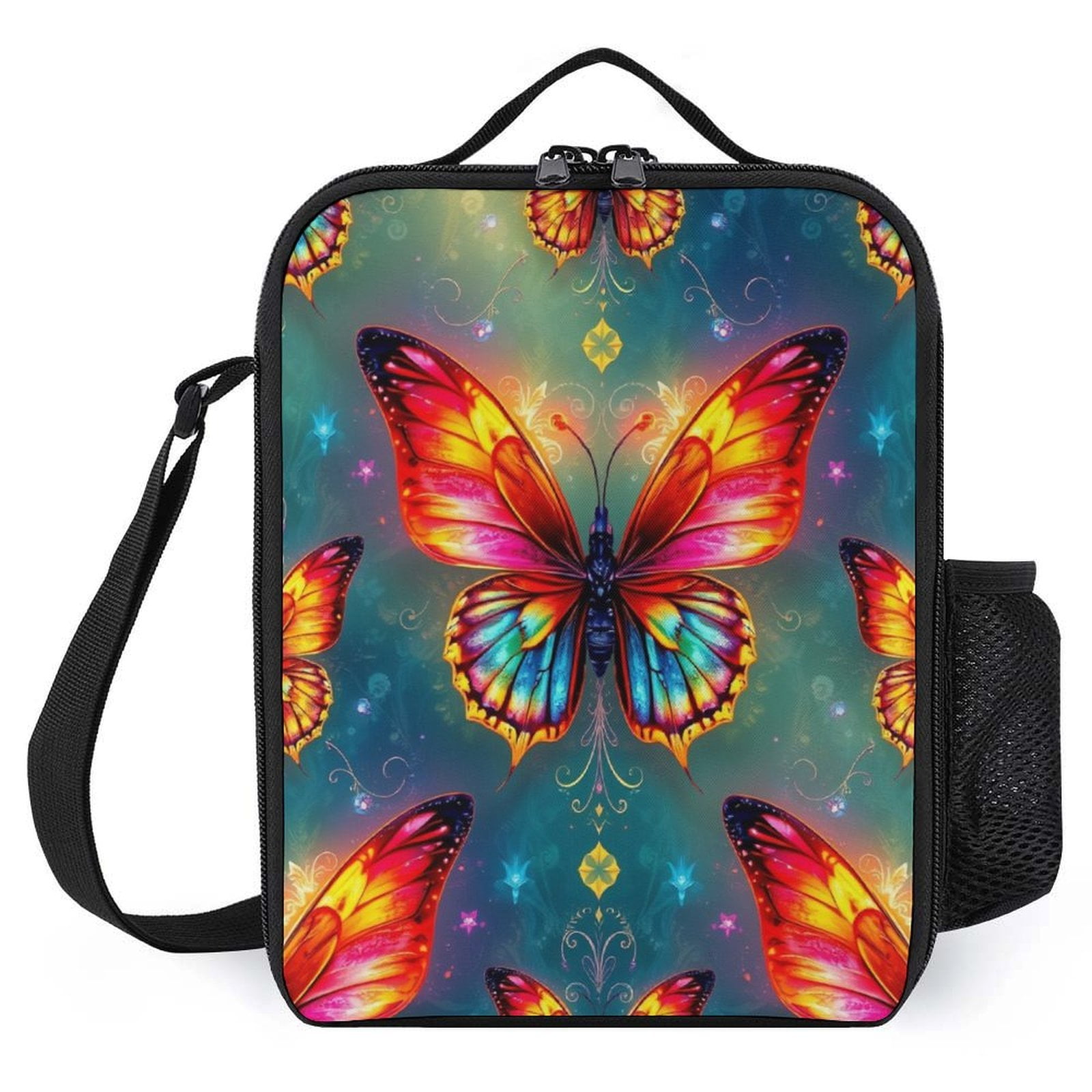 Enchanting Butterfly Lunch Bags Cooler Bag Reusable Lunch Container ...