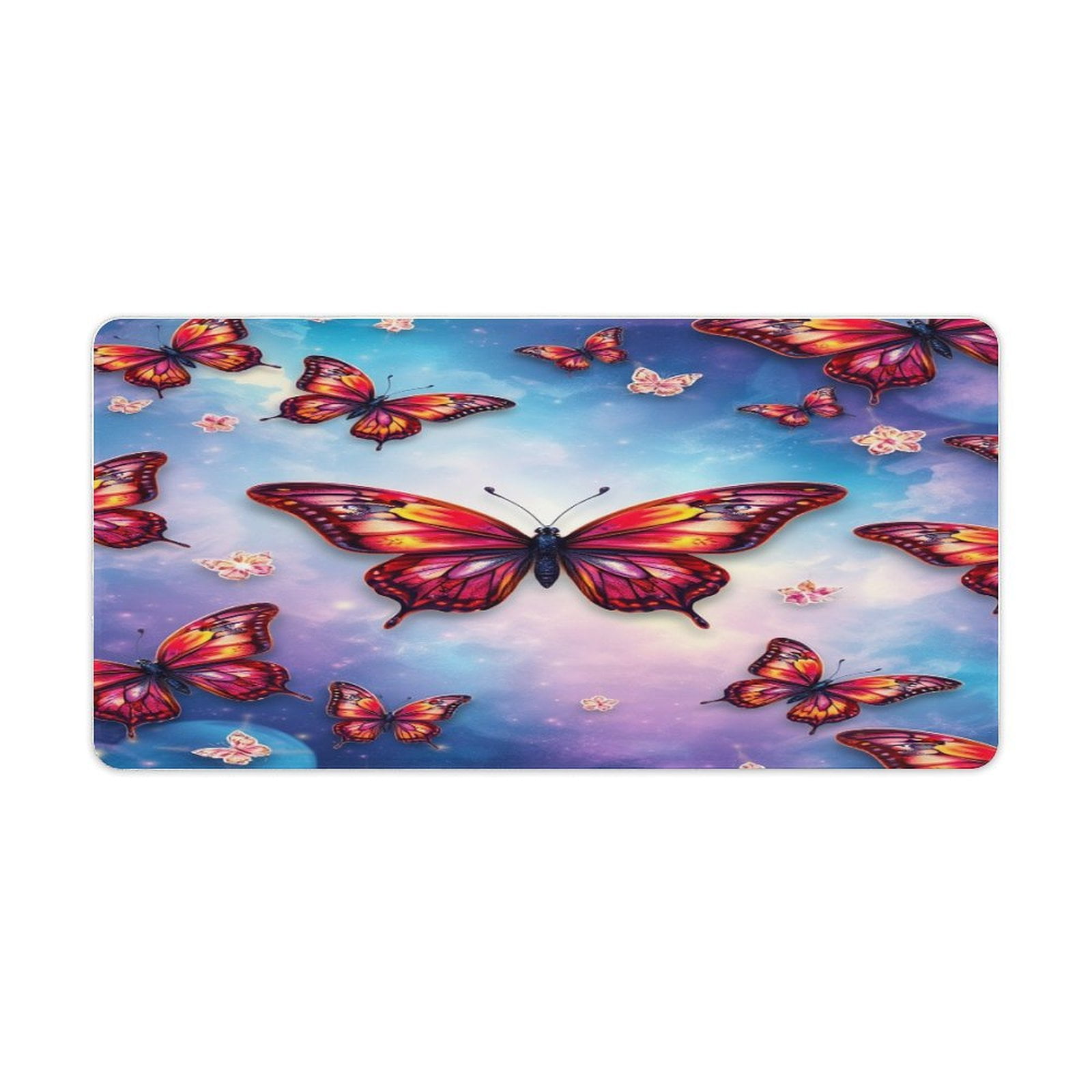 Enchanting Butterfly Mouse Pad Gamer Keyboard Desk Mats Computer Table ...