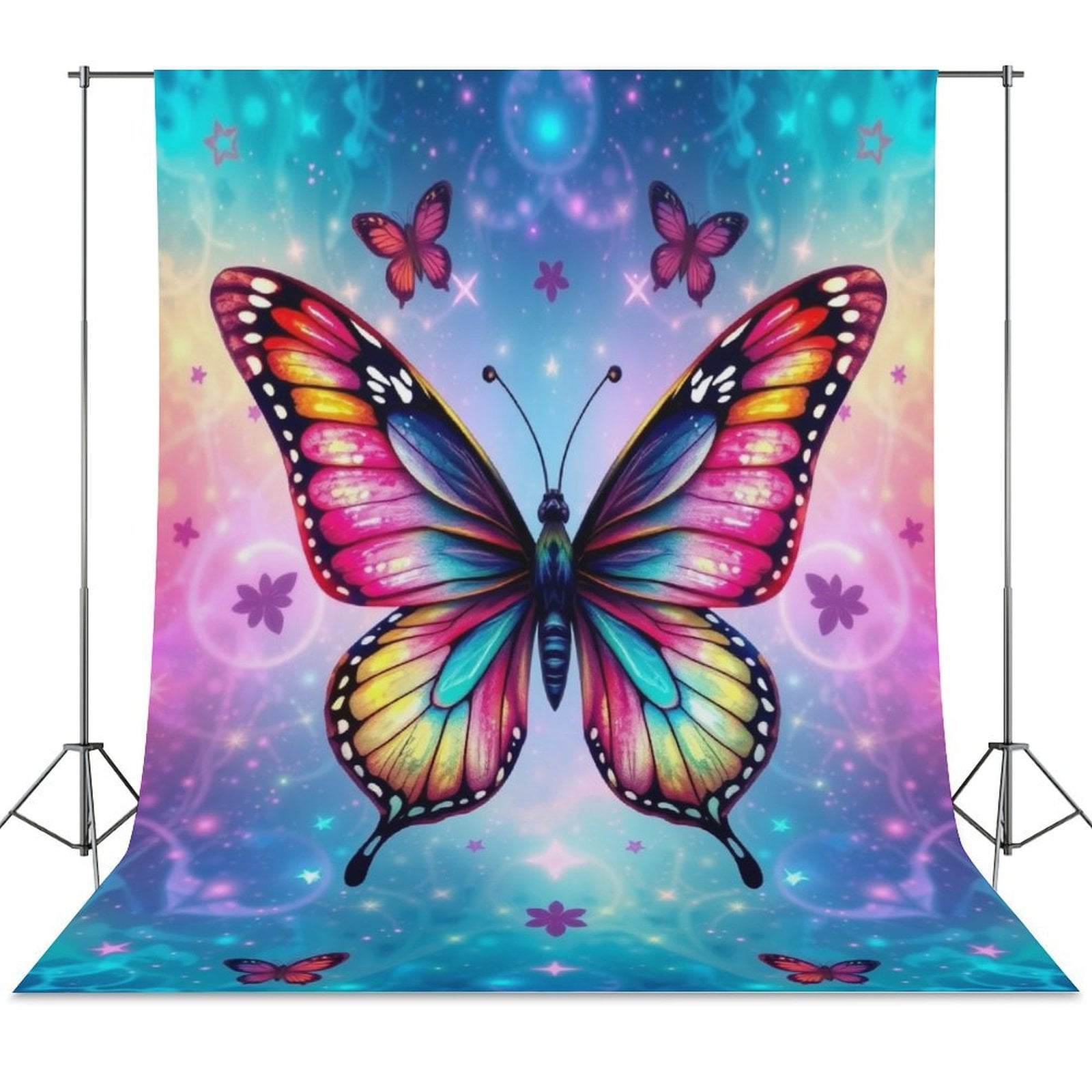 Enchanting Butterfly Party Backdrop Birthday Decoration Backgrounds for ...