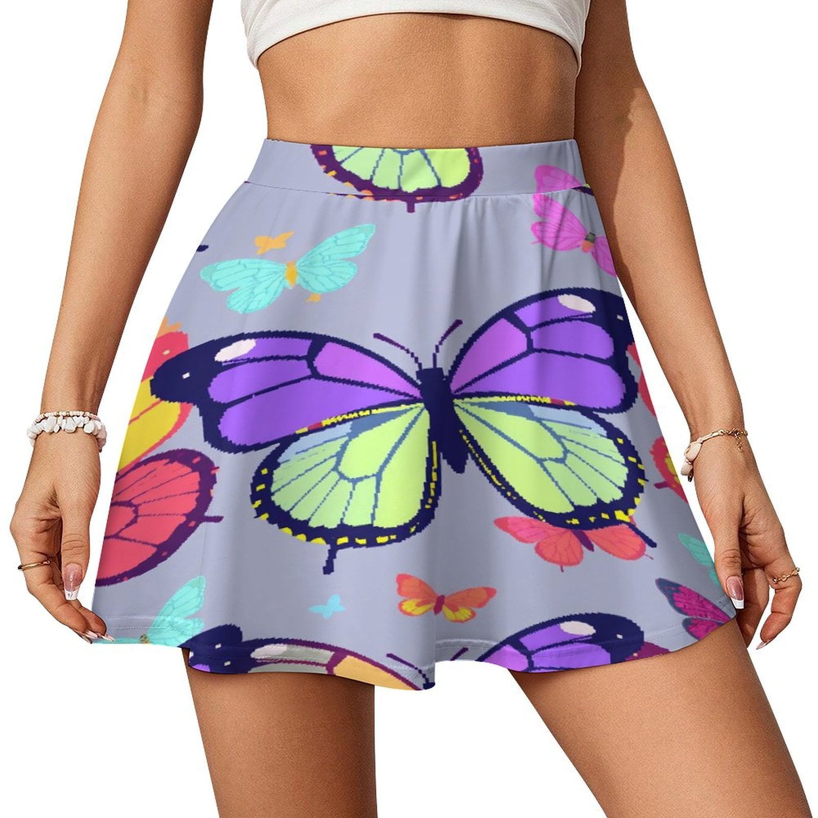 Enchanting Butterfly Skirt Women Cute Mini Skirts High Waist Design ...