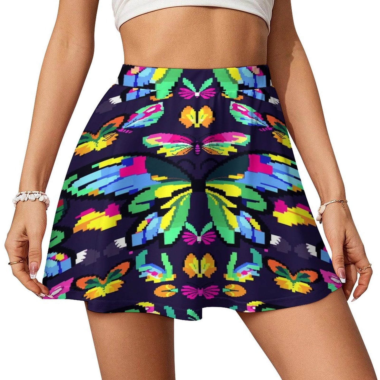 Enchanting Butterfly Skirt Women Cute Mini Skirts High Waist Design ...