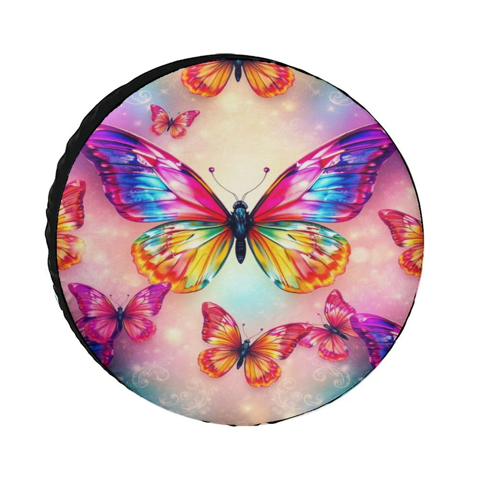 Enchanting Butterfly Spare Tire Cover Dust-Proof Wheel Tire Cover Fit ...
