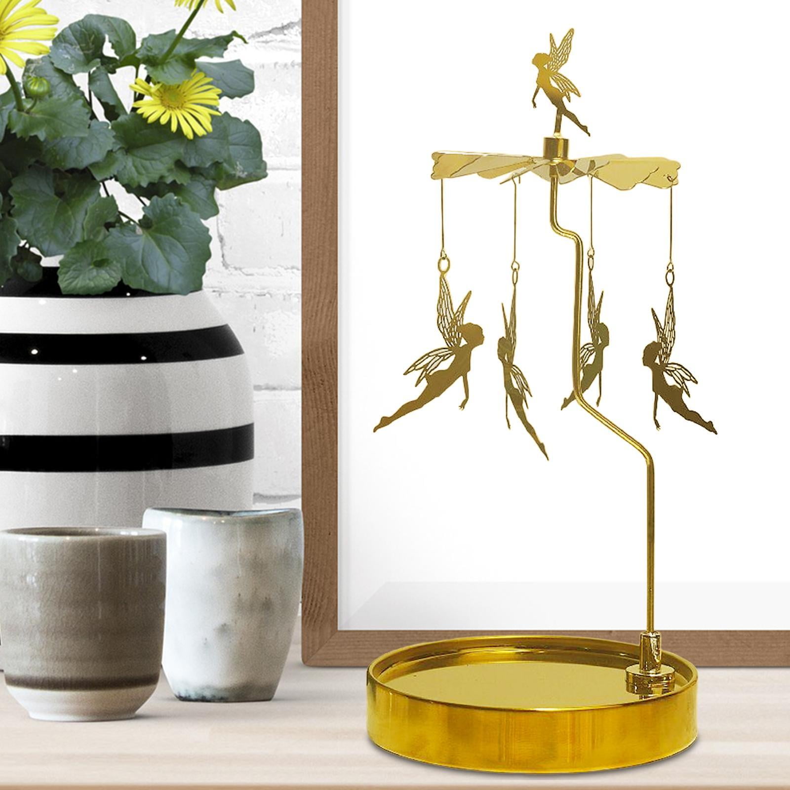 Enchanting Candlelight Dinnerware - Golden Revolving Candlestick ...