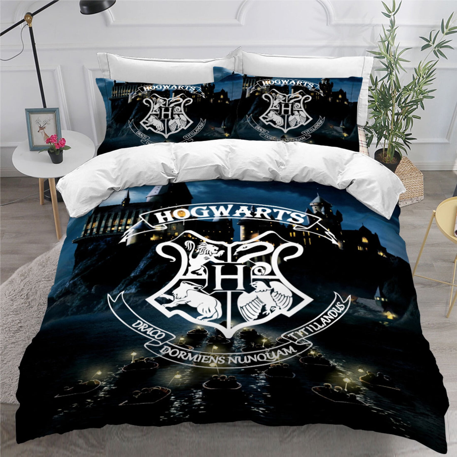 Enchanting Castle Bedding Set Motto Perfect for Fans - Walmart.com