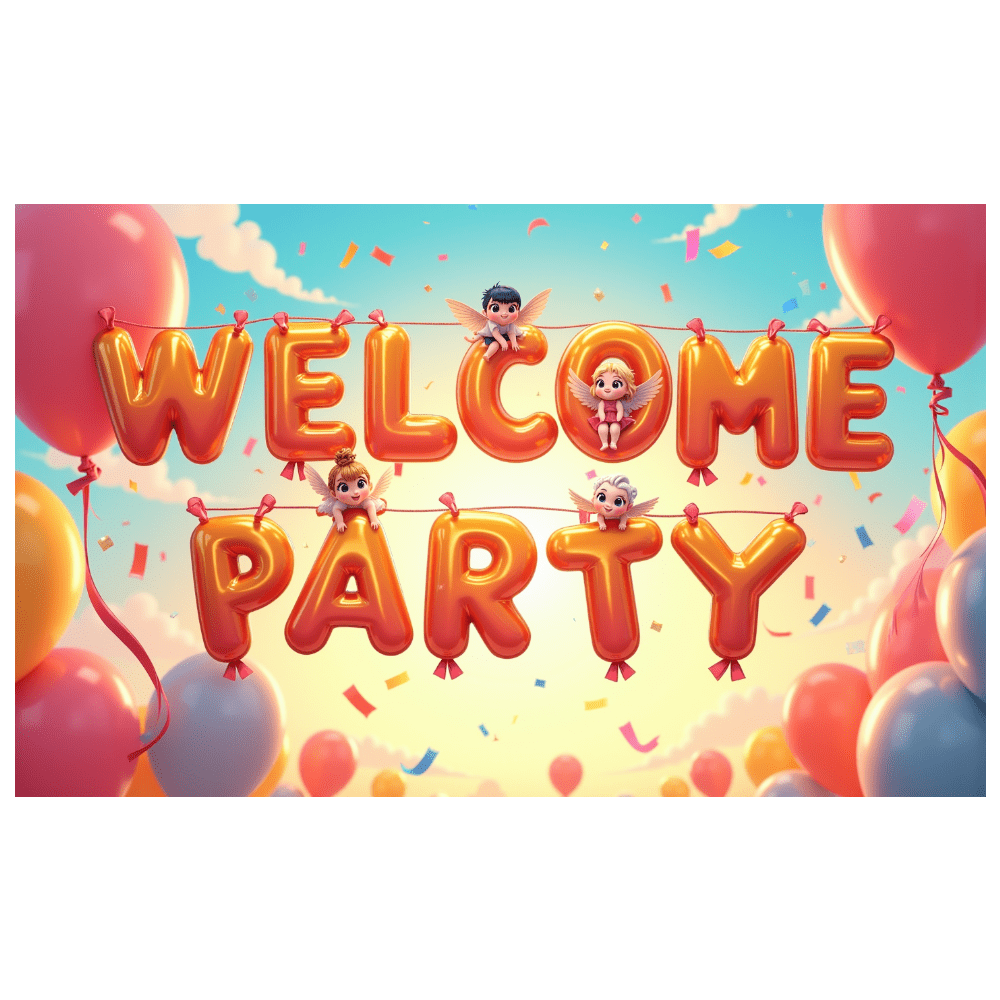 Enchanting Fairy Themed Welcome Party Banner Backdrop Decorations for ...