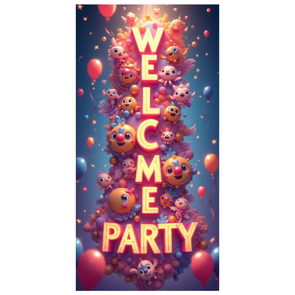 Enchanting Fairy Themed Welcome Party Banner Backdrop Decorations for ...