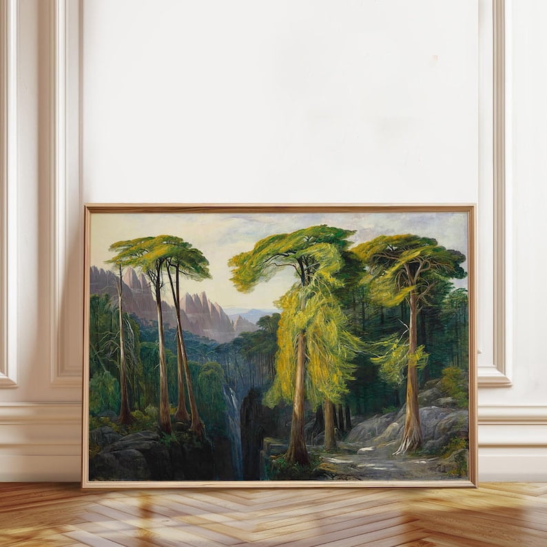 Enchanting Forest Wall Painting: Captivating Forest Wall Art By Edward ...
