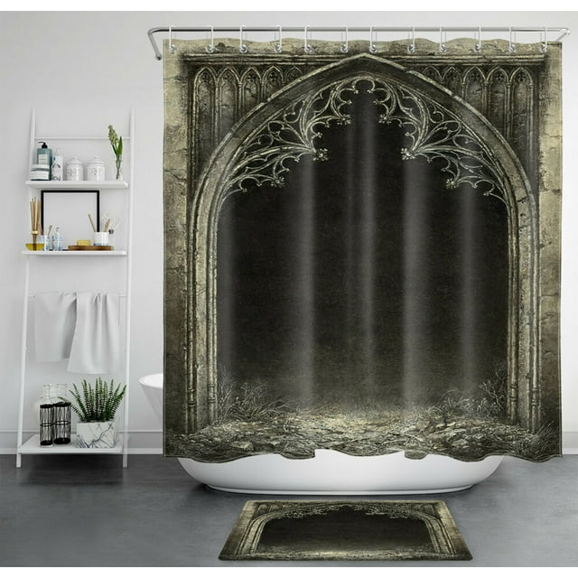Enchanting Gothic Arch Shower Curtains - Elevate Your Bathroom with ...