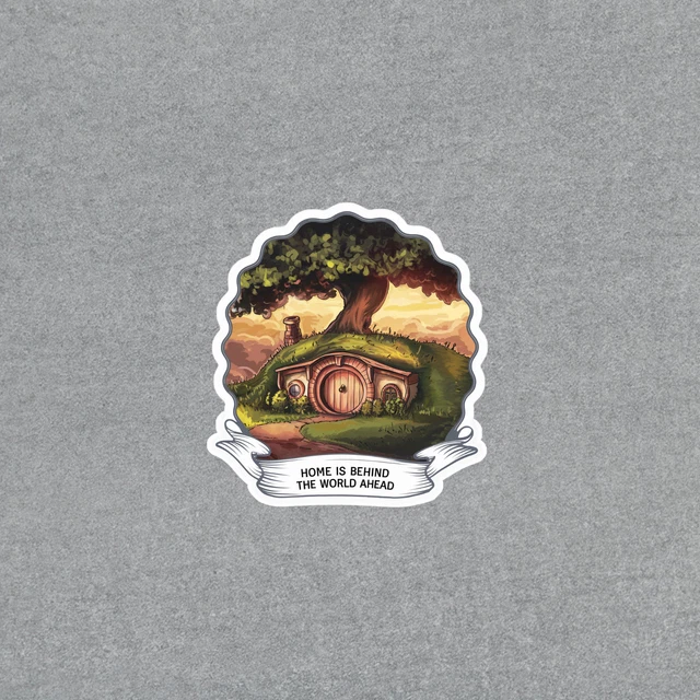 Enchanting Hobbit House Sticker For Fantasy Lovers And Tolkien ...
