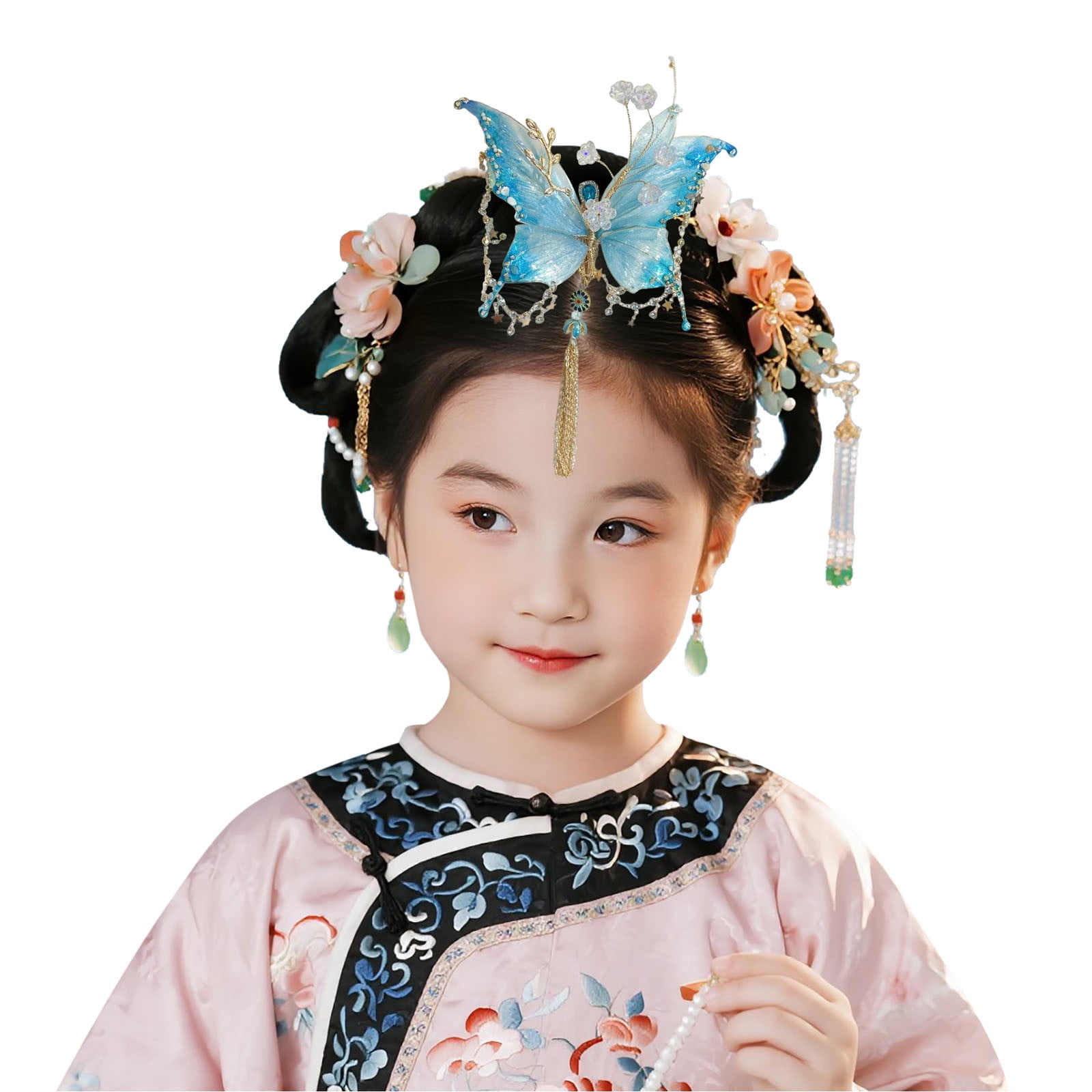 Enchanting Large Fairy Wing Hair Clips - Beaded Tassel Hair Accessories for Hairstyles Ideal for ...