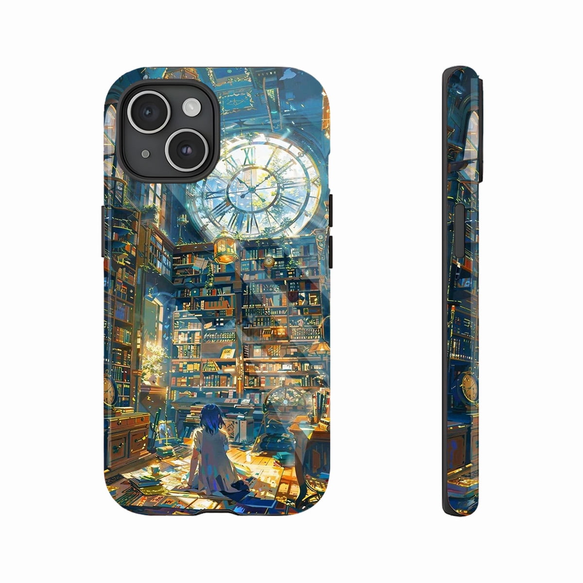 Enchanting Library-Themed Phone Case for Book Lovers & Retro ...