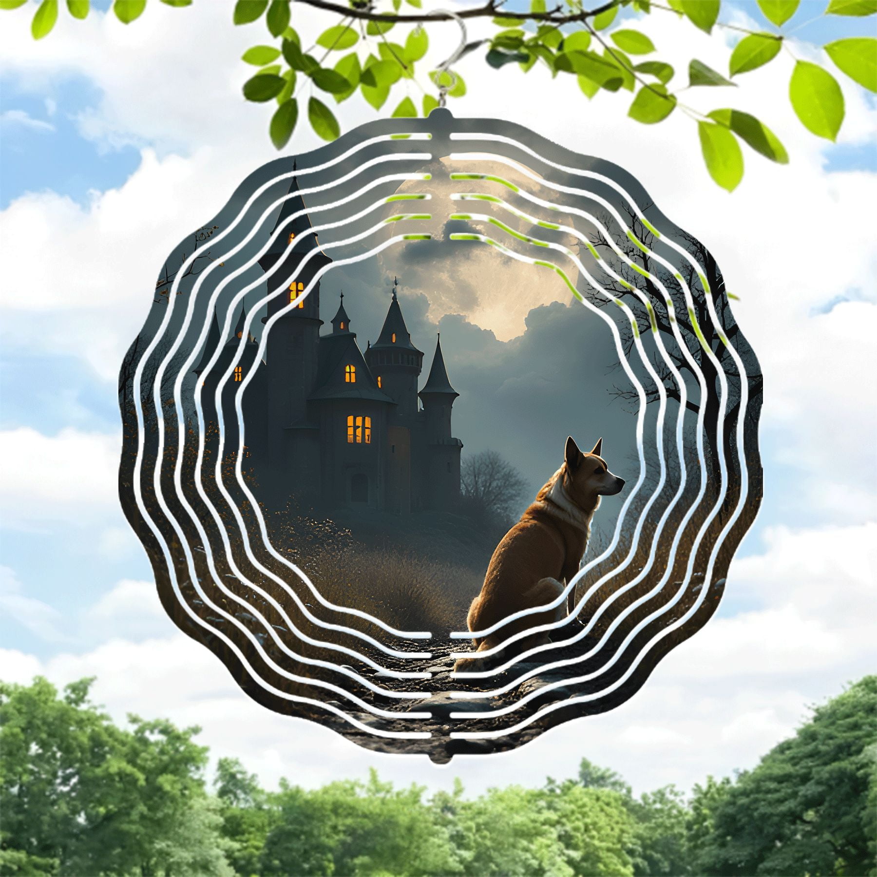 Enchanting Metal Hanging Wind Spinners & Chimes - Mystical Castle ...
