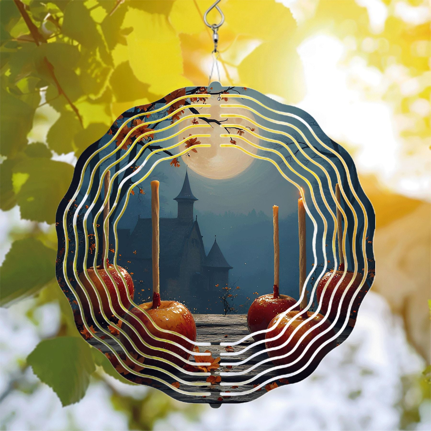 Enchanting Metal Hanging Wind Spinners & Chimes - Mystical Patterns for ...