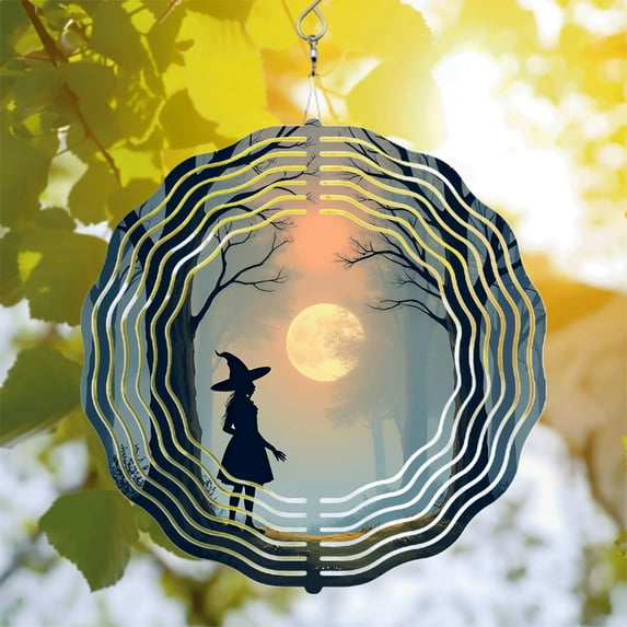 Enchanting Metal Hanging Wind Spinners & Chimes - Mystical Wave ...