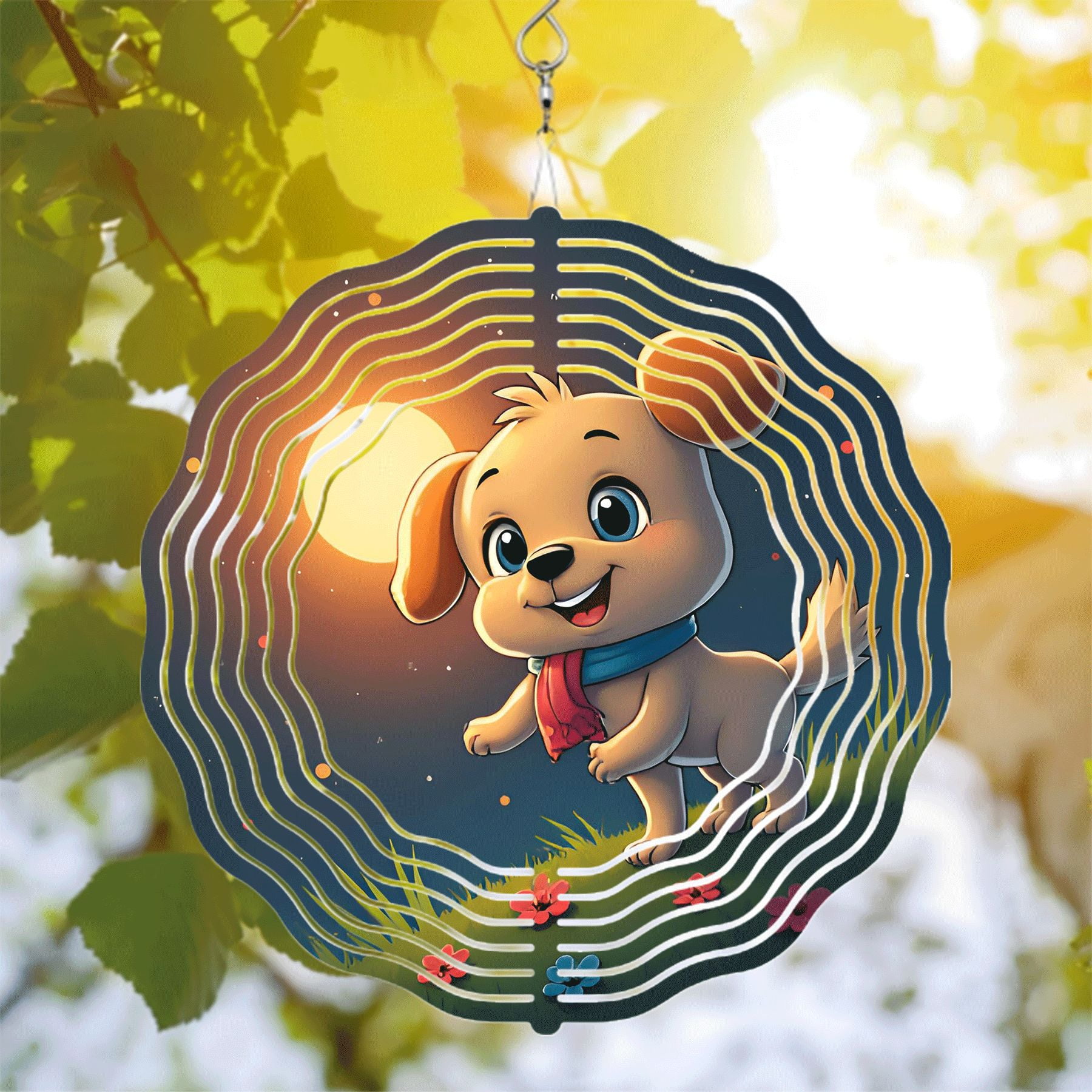 Enchanting Metal Hanging Wind Spinners & Chimes - Whimsical Garden ...