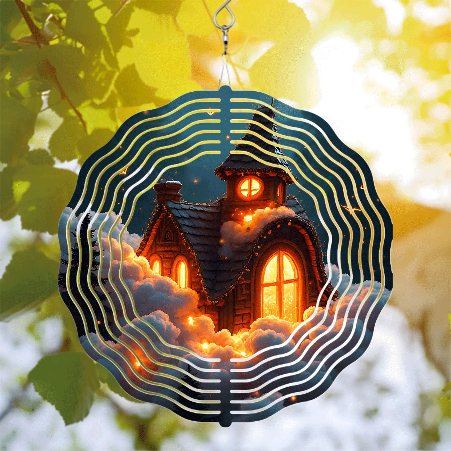 Enchanting Metal Hanging Wind Spinners & Chimes for Garden - Whimsical ...
