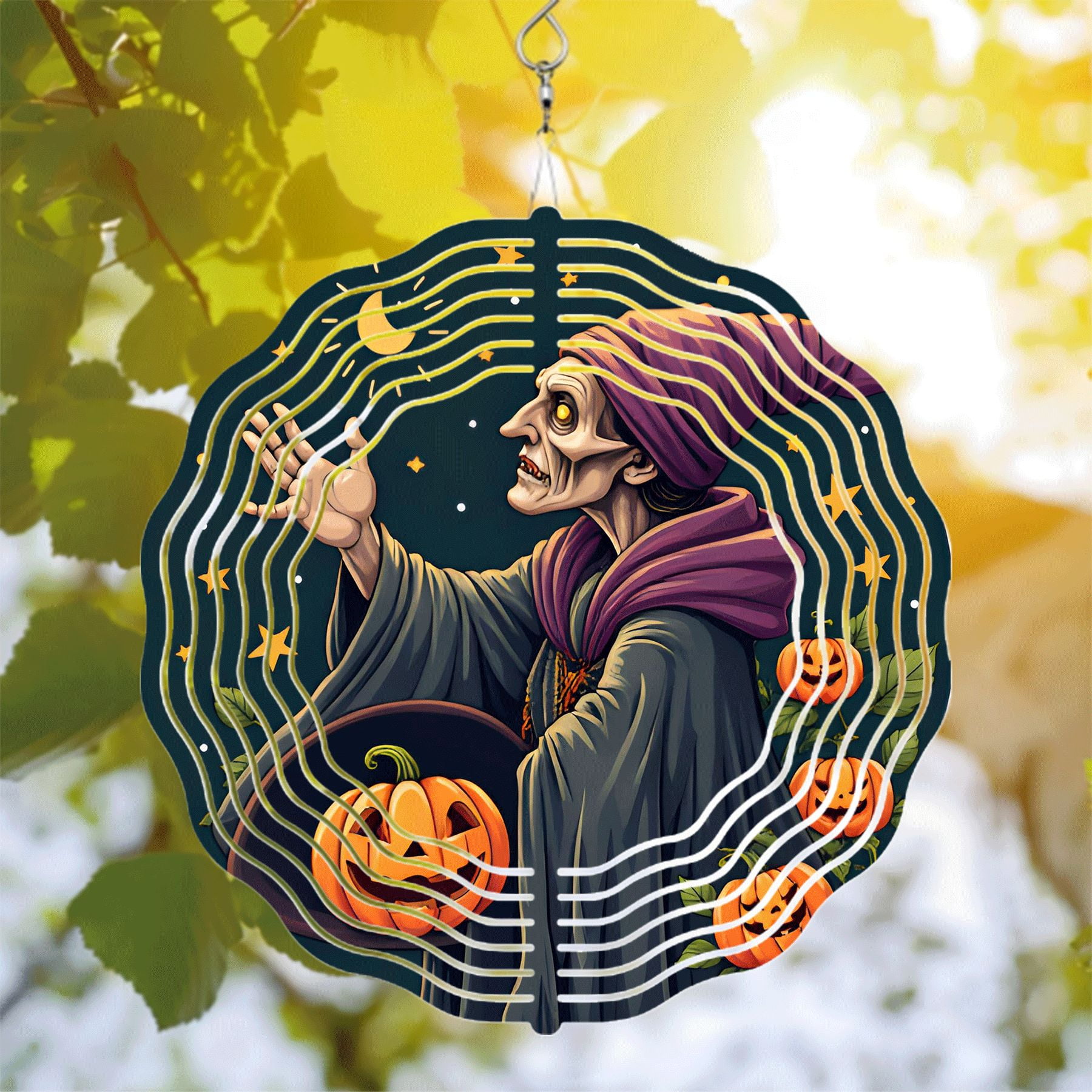 Enchanting Metal Hanging Wind Spinners & Chimes for Yard - Celestial ...