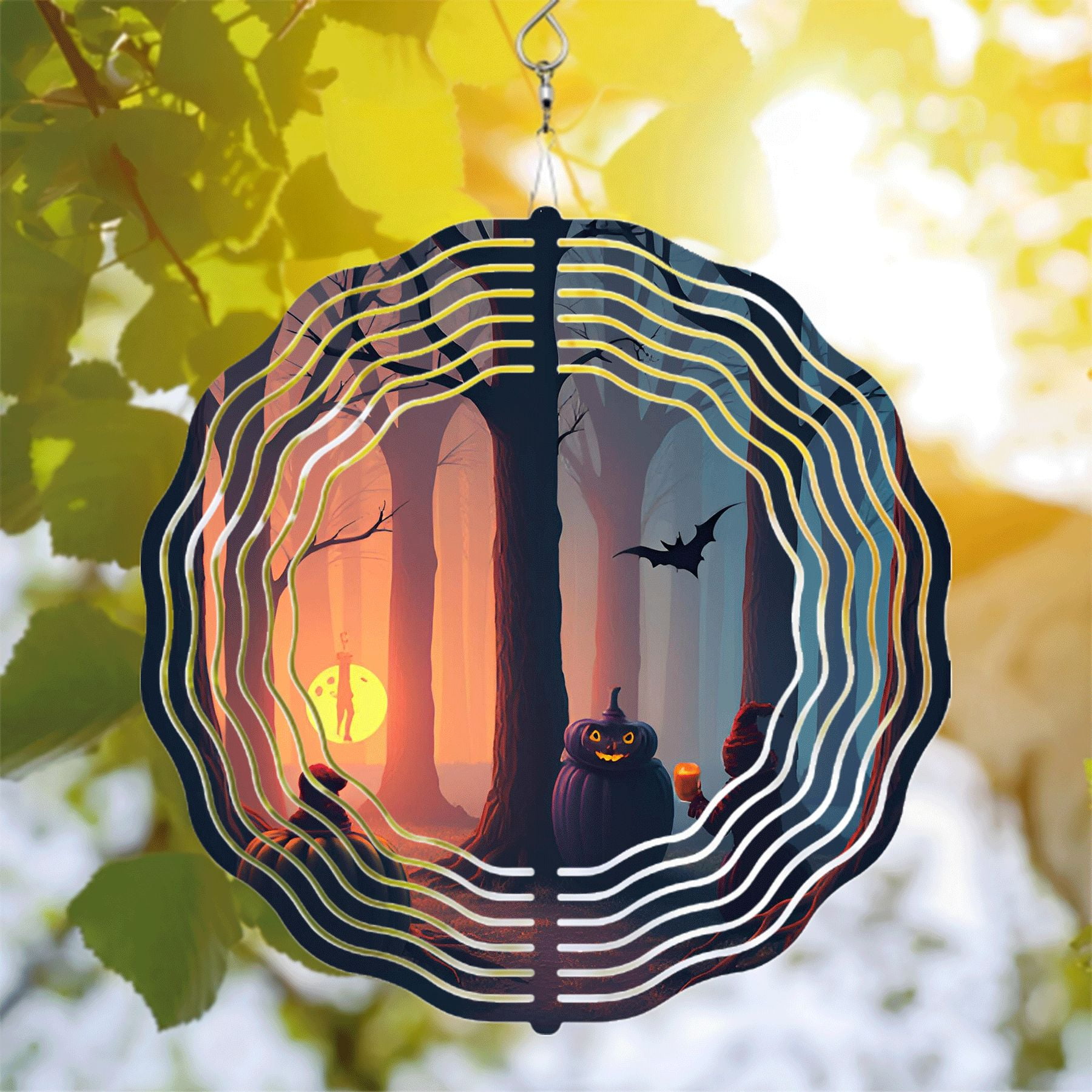 Enchanting Metal Hanging Wind Spinners - Whimsical Garden Decor with ...
