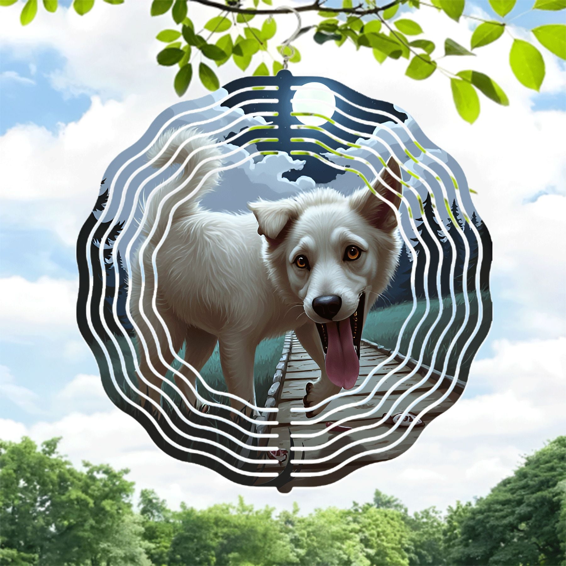 Enchanting Metal Hanging Wind Spinners with Unique Circular Patterns ...