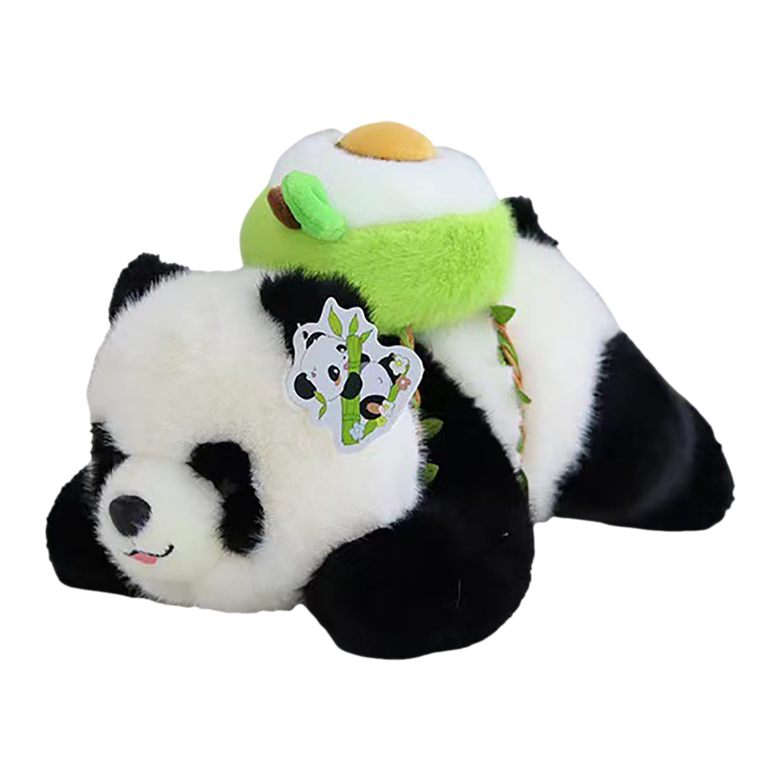 Enchanting Mini 10inches Panda Plush Toy in Reclining Pose Warm Color ...