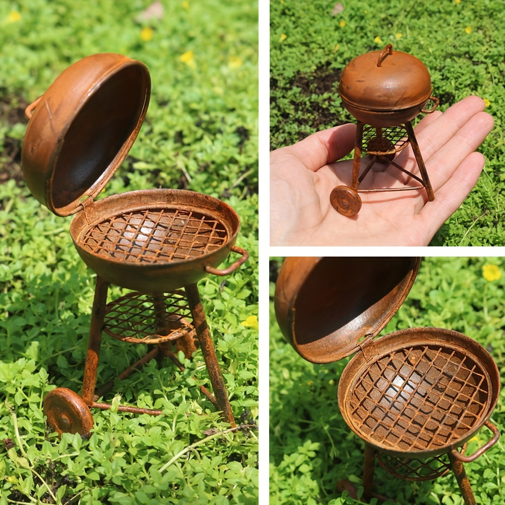 Enchanting Miniature Fairy Garden Set - Rustic Metal Accessories with ...