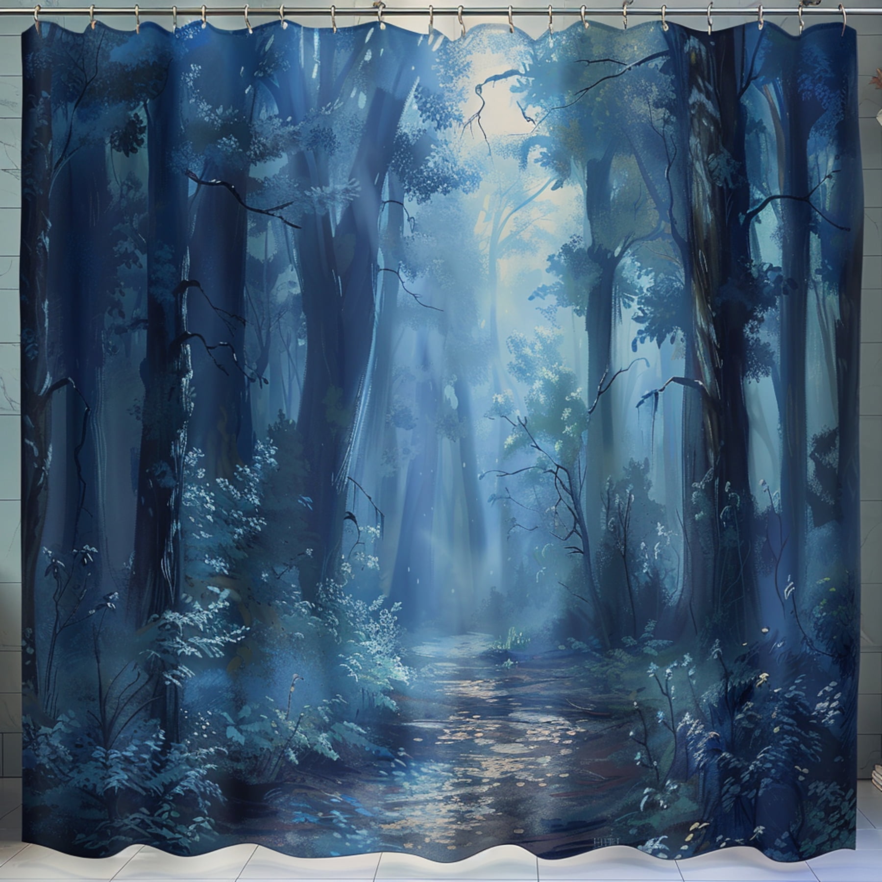 Enchanting Mysterious Forest Landscape Shower Curtain Transform Your ...