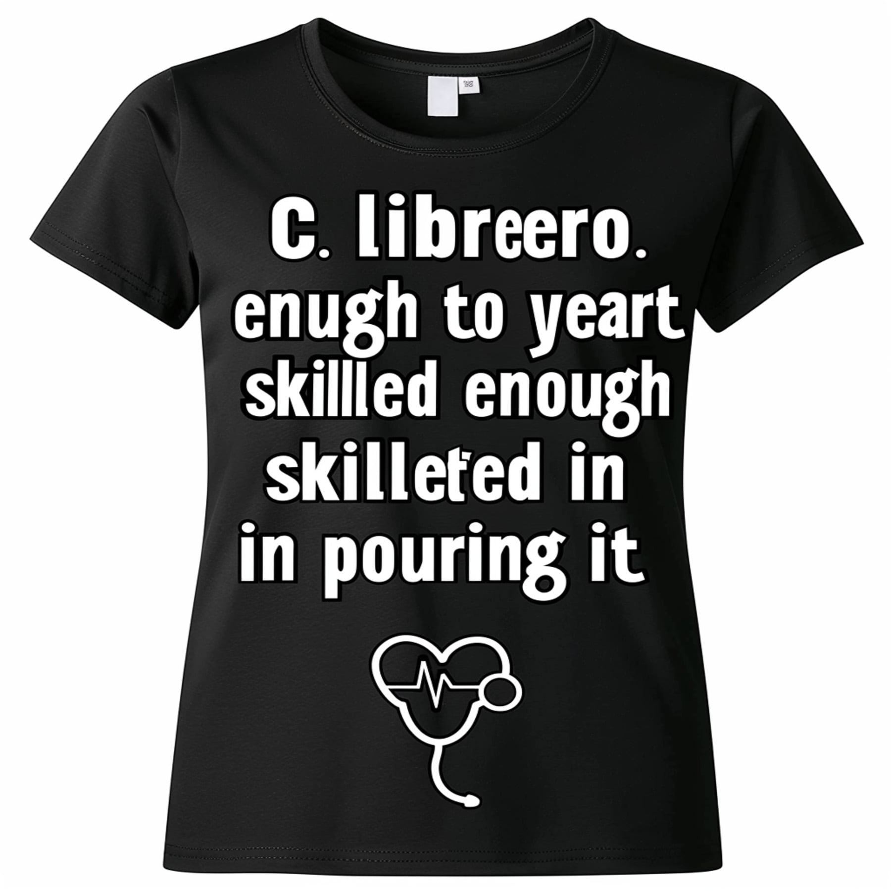 Enchanting Nurse TShirt: HeartStopping Design with Stethoscope Hearts ...