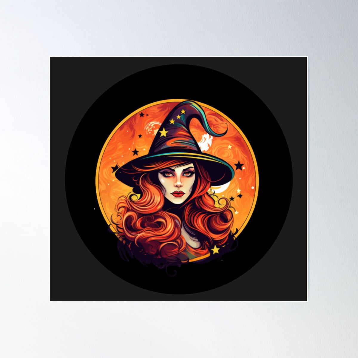 Enchanting Retro Witch: A Spellbinding Design, Embrace Witch Design ...