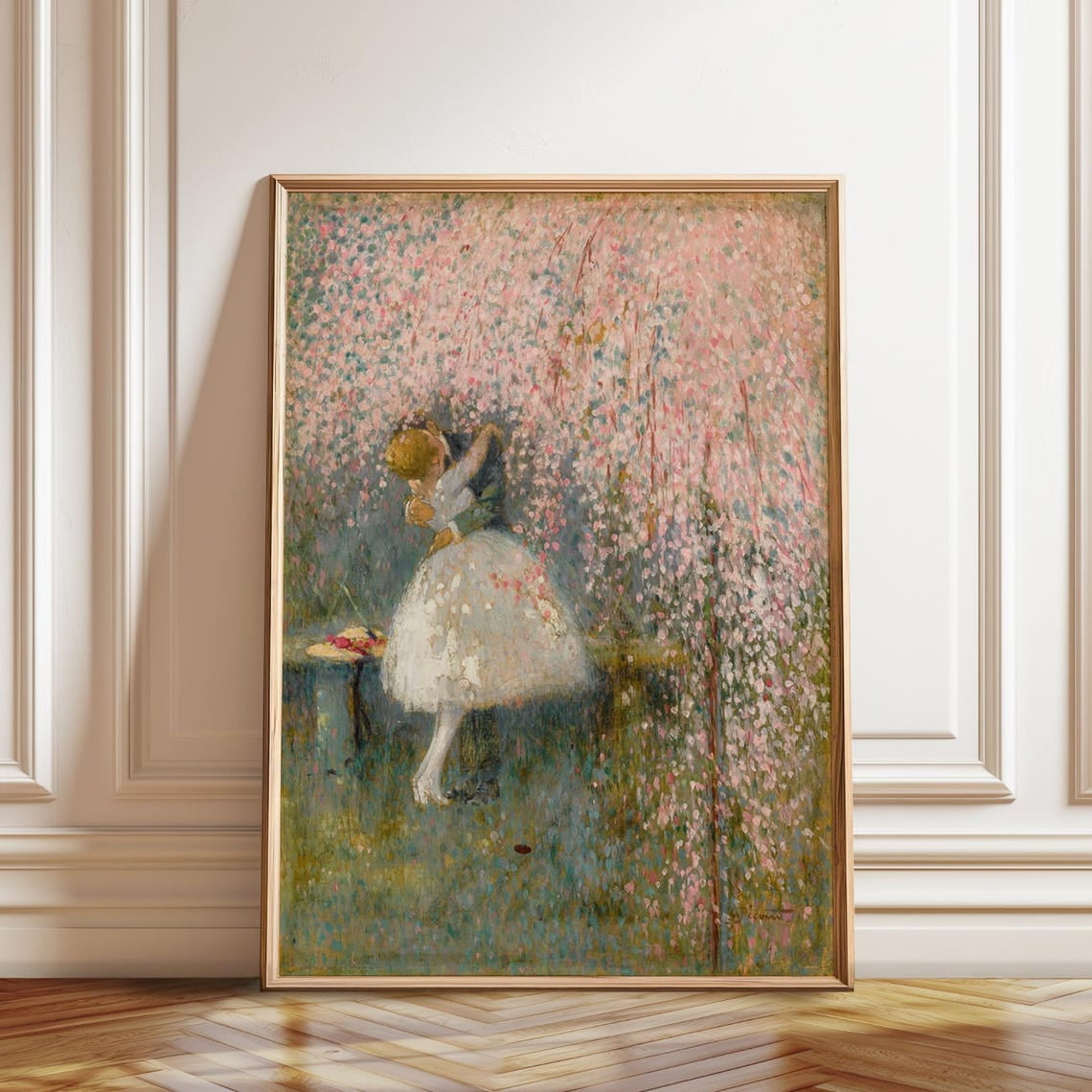 Enchanting Romance Under The Blossom Tree - Georges Picard Art Print ...