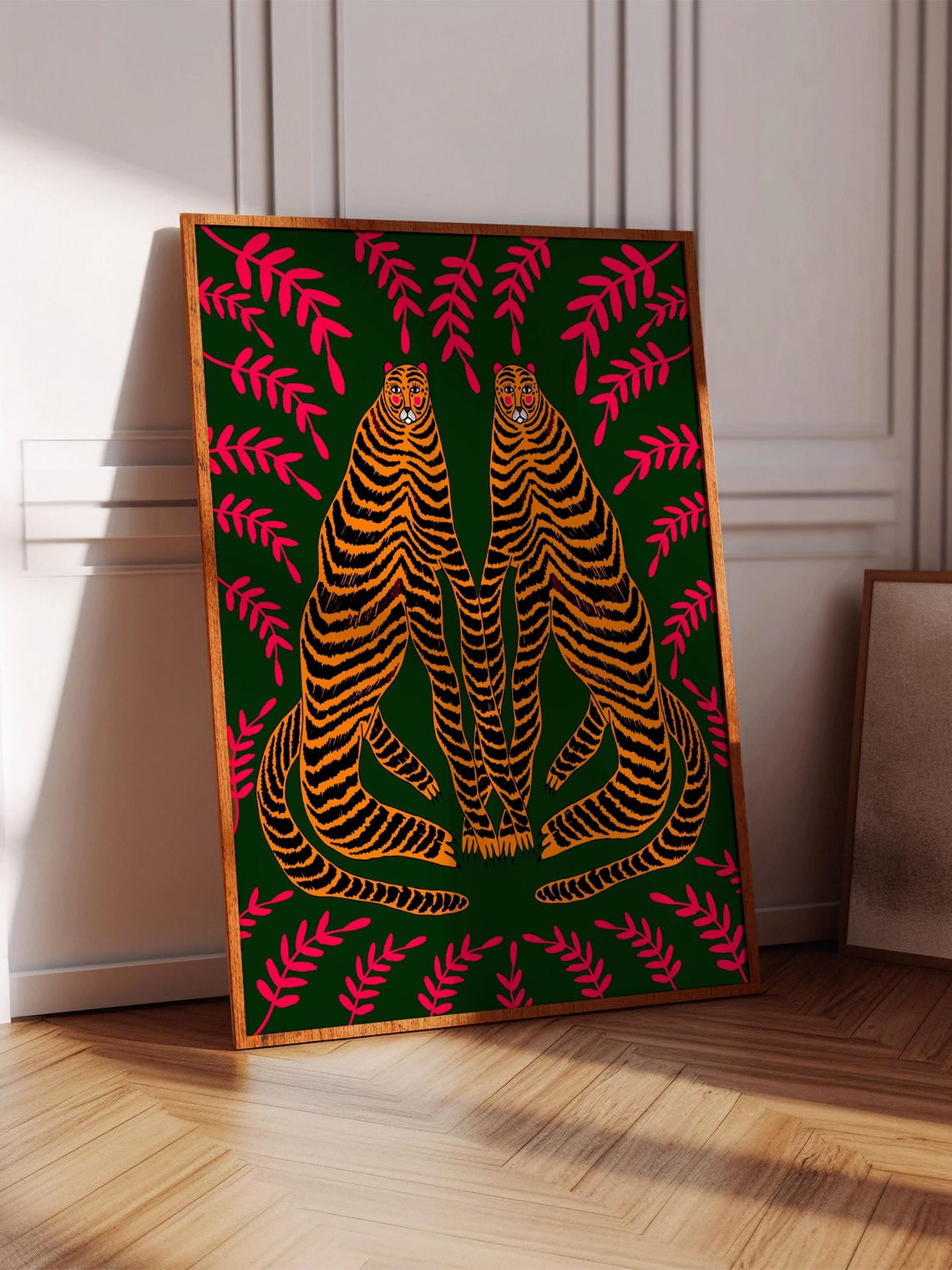 Enchanting Tigers Art Print, Home Decor, Wall Decoration For Kitchen ...