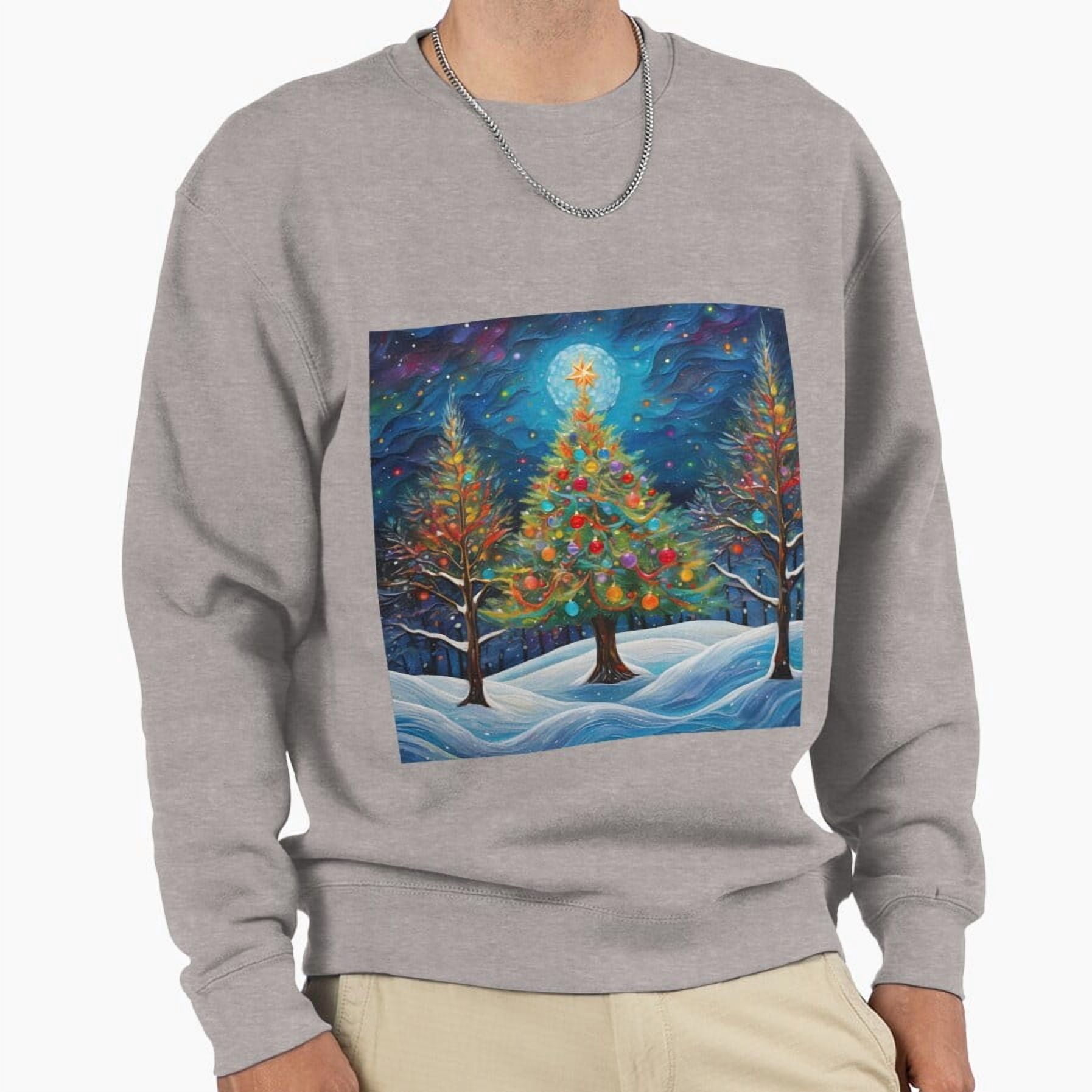 Enchanting Winter Wonderland Christmas Tree Retro Graphic Unisex ...