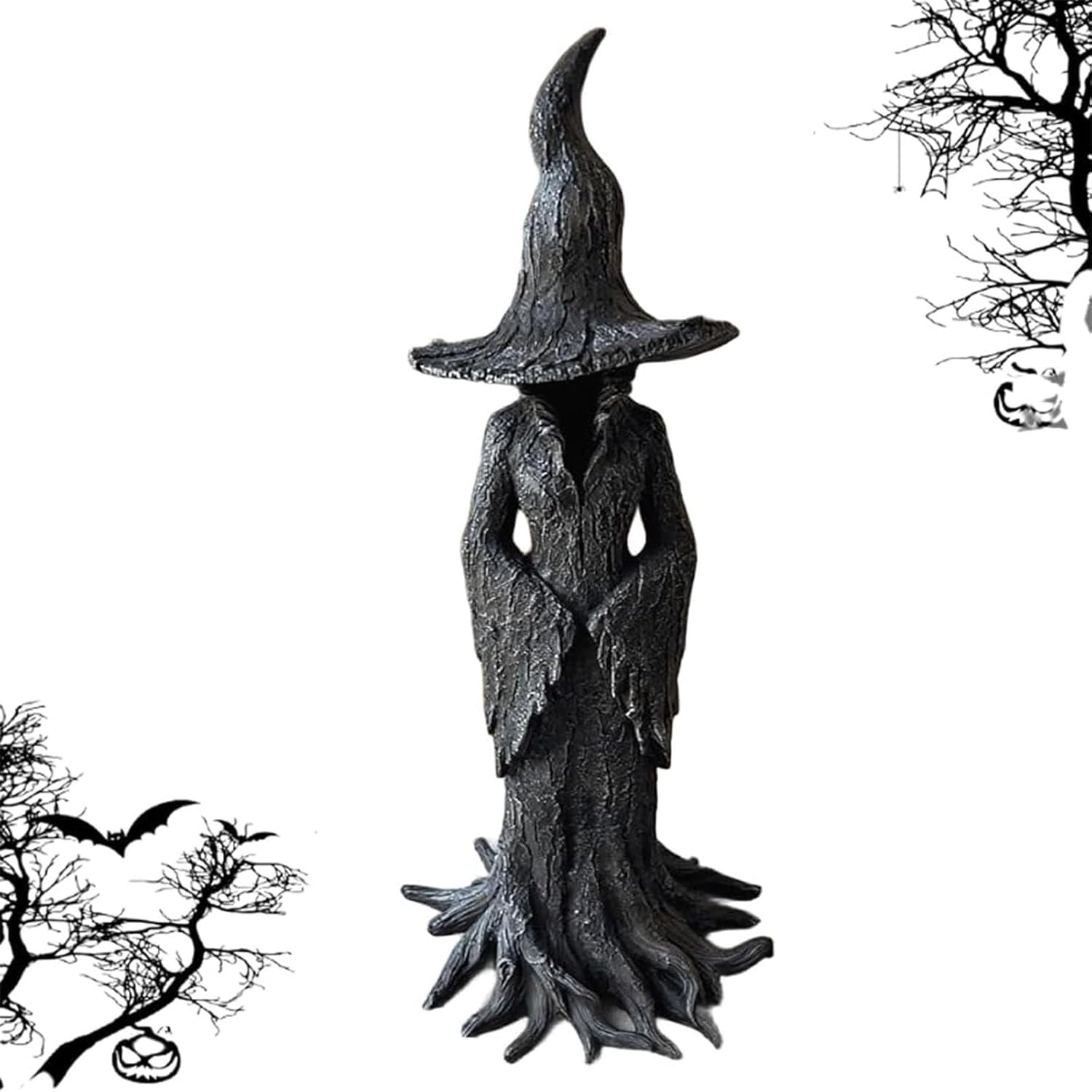 Enchanting Witch Statue,Halloween Hand-Painted Enchanting Witch Statue ...