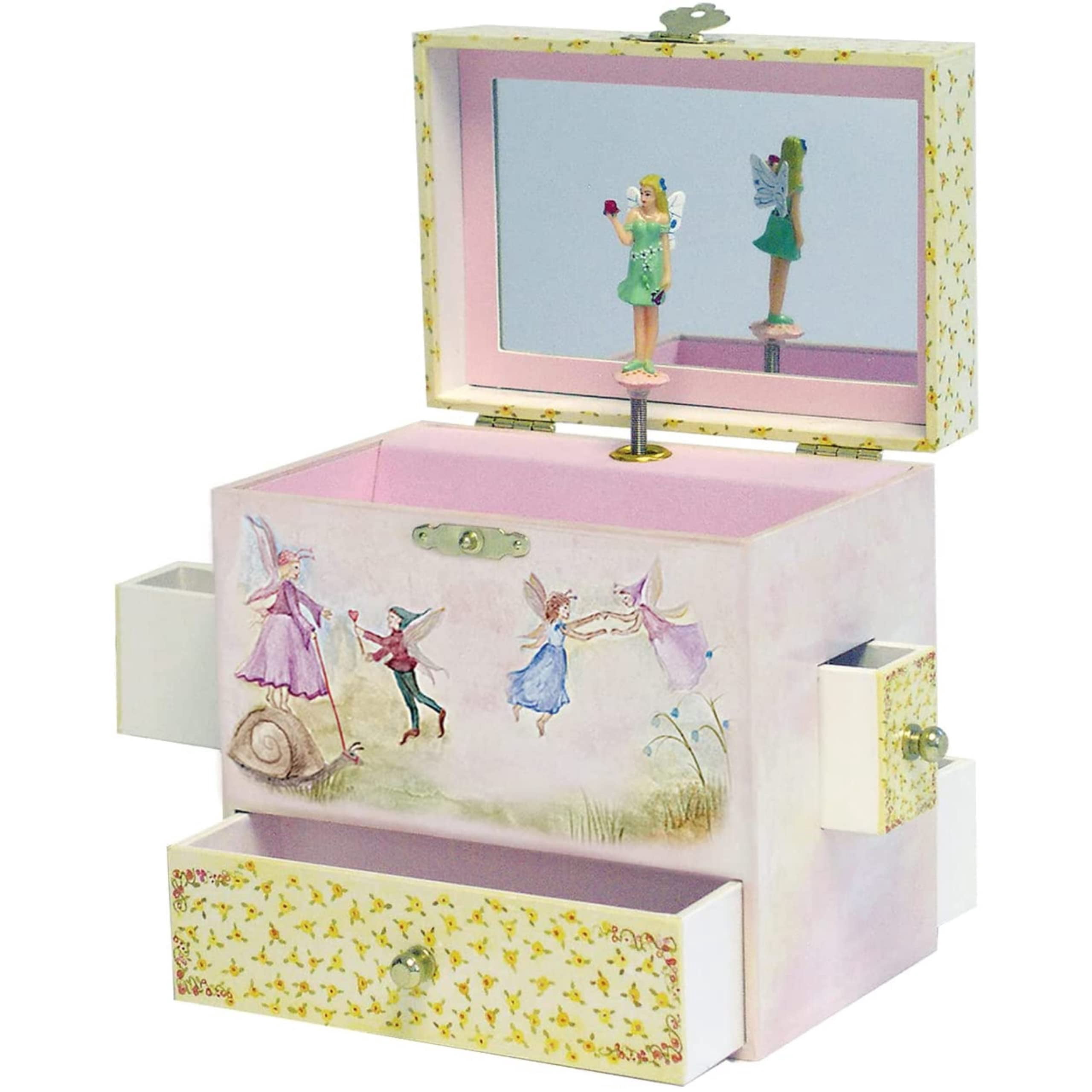 Enchantmints Fairy Music Box for Girls Spins to Music 4 Pullout Drawers ...