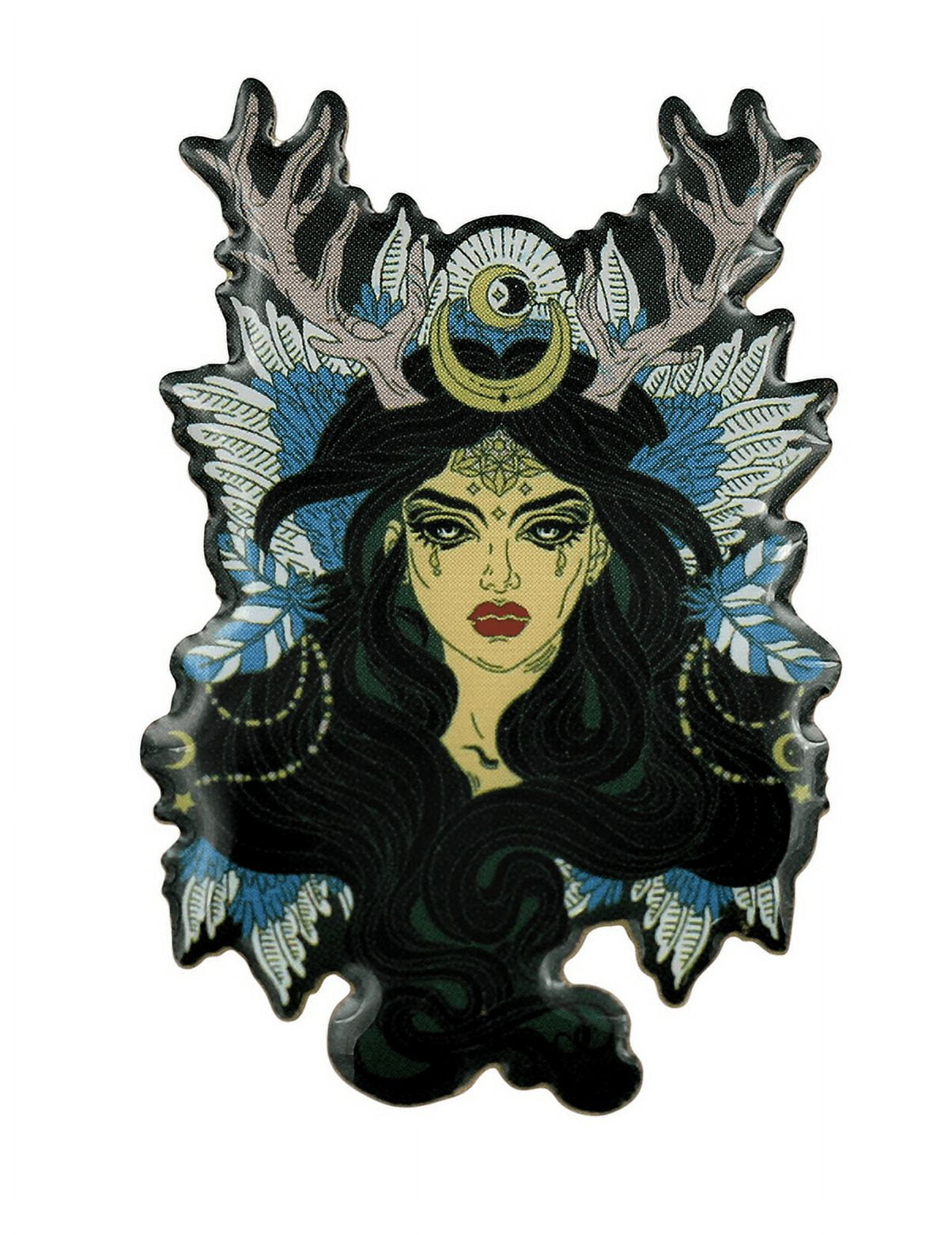 Enchantress Pin - Sorceress Wiccan Druid or Witchy Enamel Pin For ...