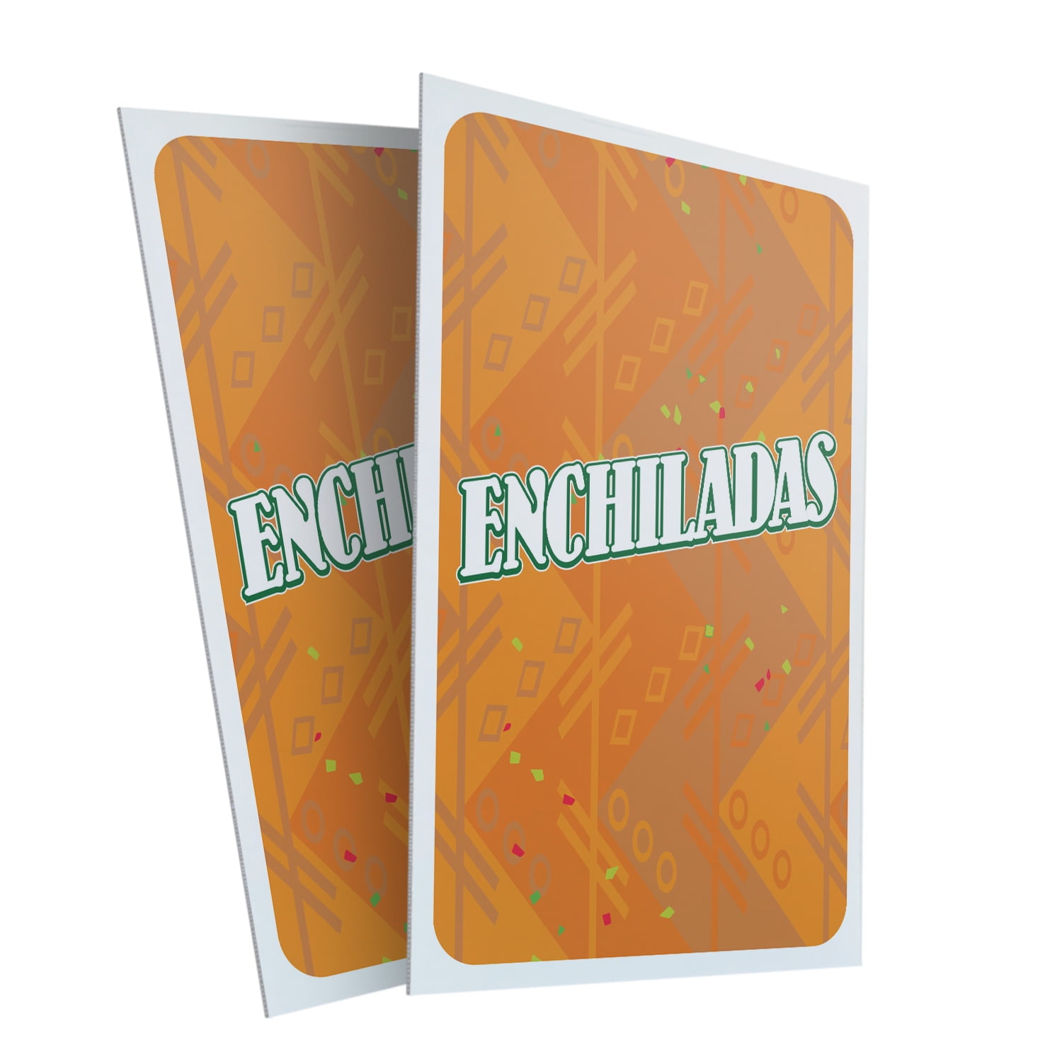 Enchiladas (2-PACK) 24" x 36" Plastic Signs | Sign Insert 4mm ...
