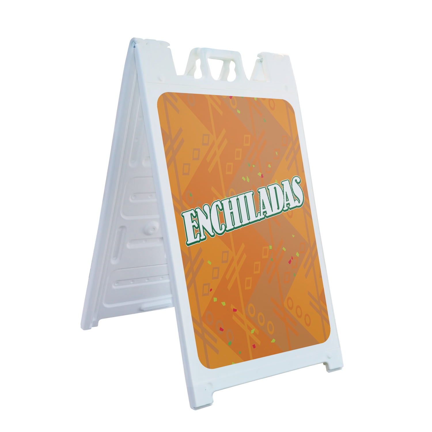 Enchiladas 24" x 36" Double Sided A-Frame Sidewalk Sign, Includes 2 ...