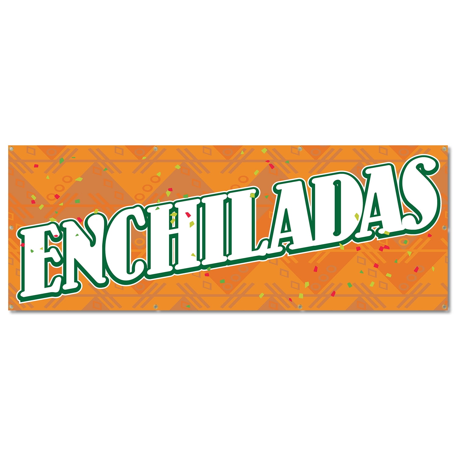Enchiladas | 36" X 96" Banner | Outdoor Vinyl Sign With Grommets ...