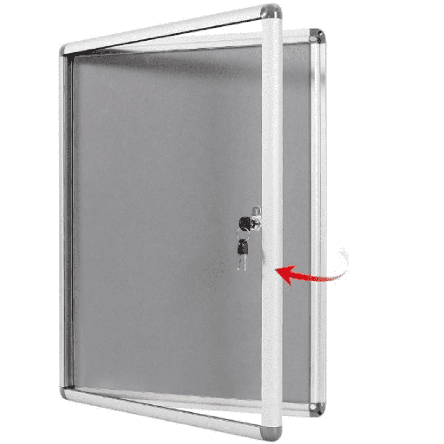 Enclosed Bulletin Board Lockable Noticeboard Case with Aluminium Frame ...