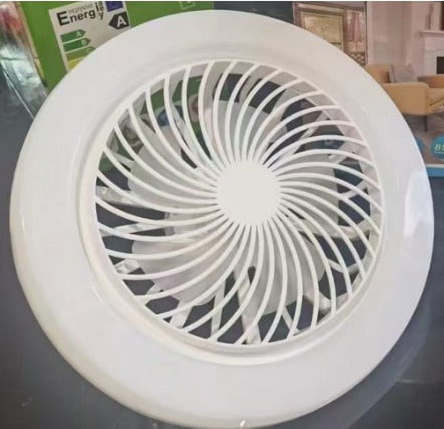 Enclosed Ceiling Fans with Lights and Remote, 10 Inch Mini Bladeless ...
