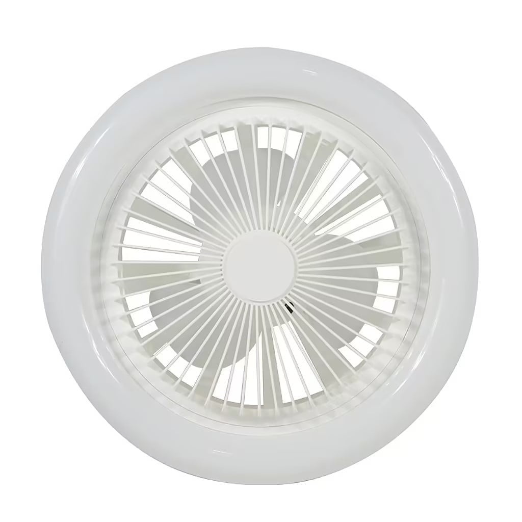 Enclosed Ceiling Fans with Lights and Remote, 9.8 Inch Mini Bladeless ...