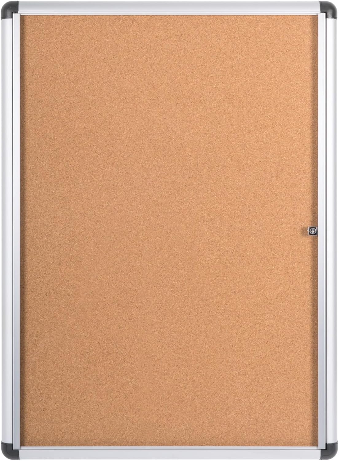 Enclosed Cork Bulletin Board with Lock, Indoor Use, 28" x 38.25 ...