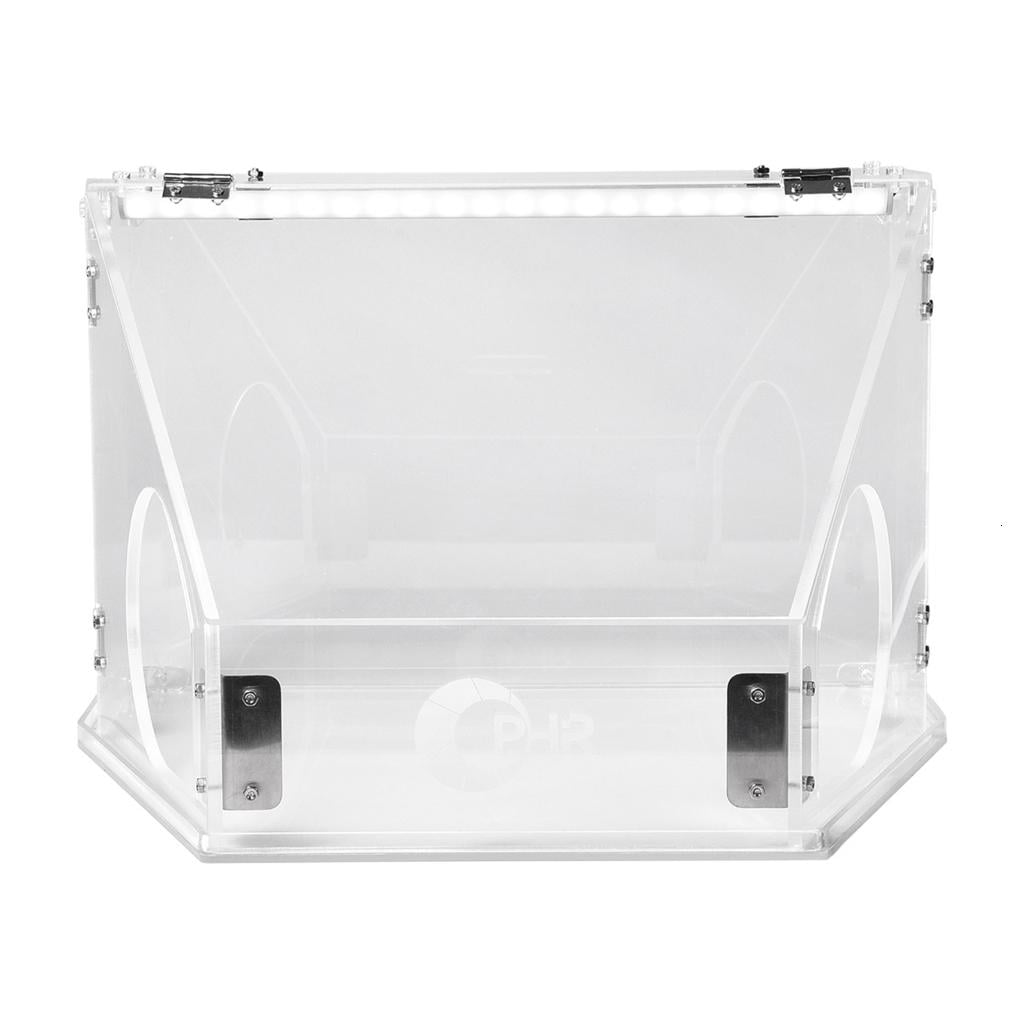 Enclosed Grinding Box LED Illuminated Plastic Work Box for Polishing ...
