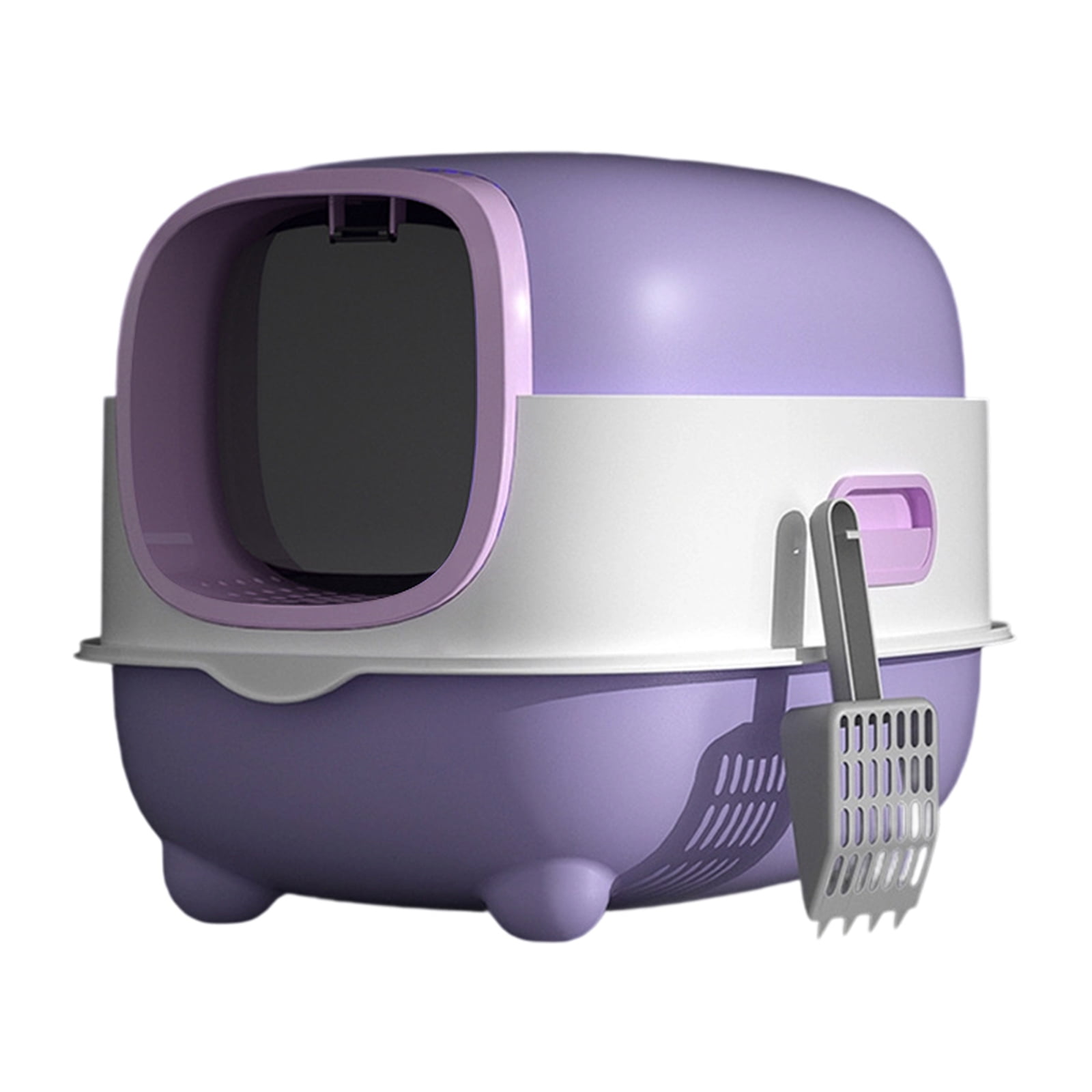 Enclosed Litter Box with Lid, High Sides & Smooth Surfaces, Odor ...