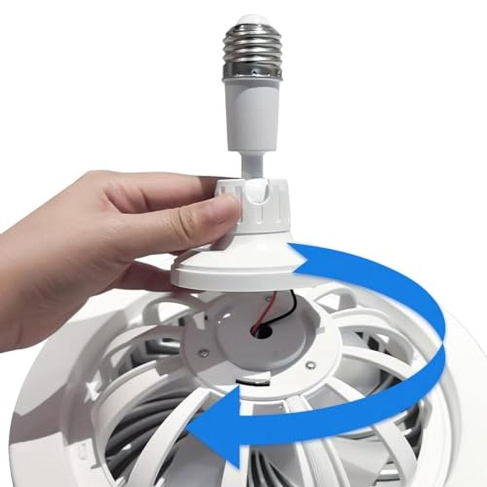 Enclosed Mini Ceiling Fan with Light, Hidden Electric Fan With Remote ...