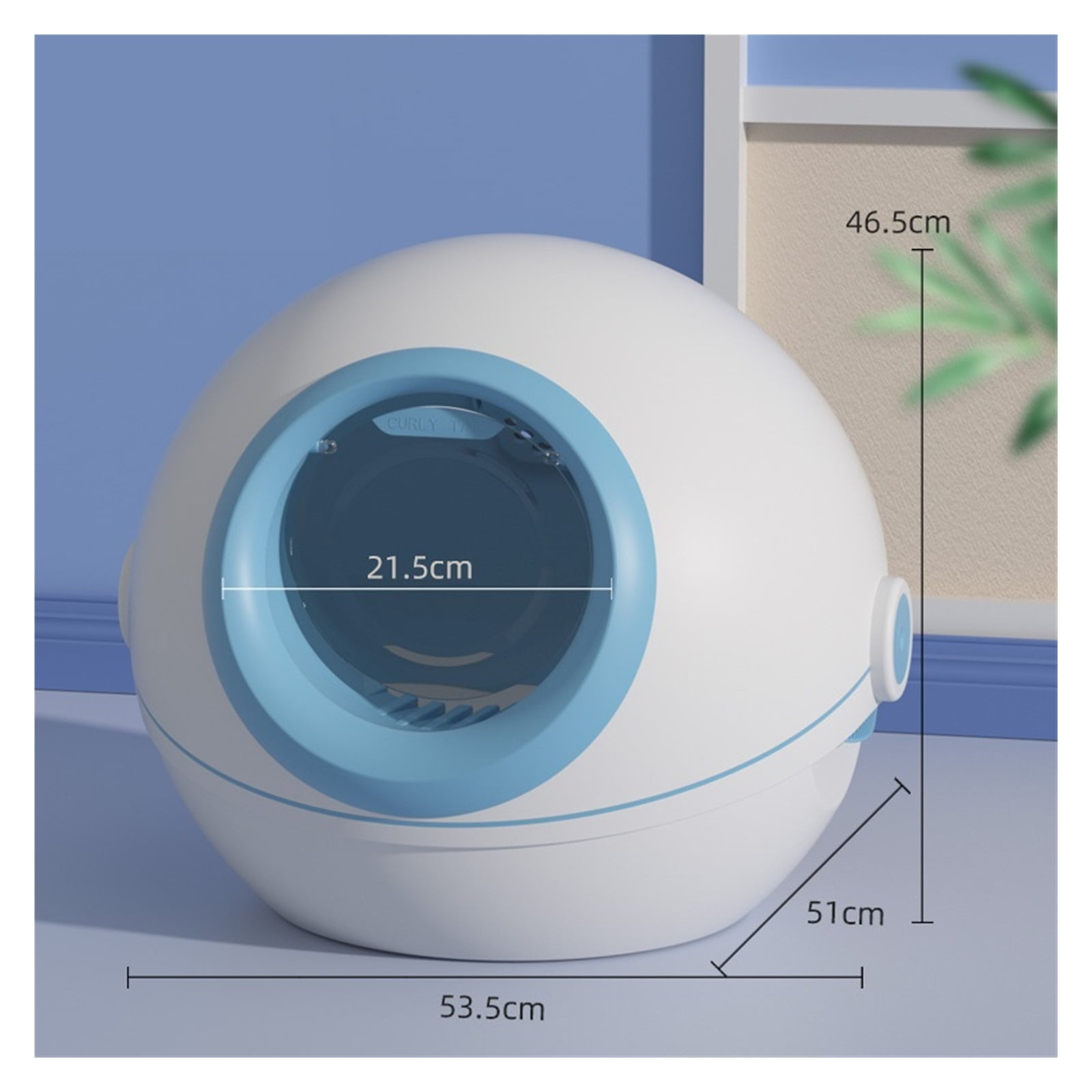 Enclosed Pink Cat Litter Box Home Luxury Large Self Cleaning Cat Litter ...