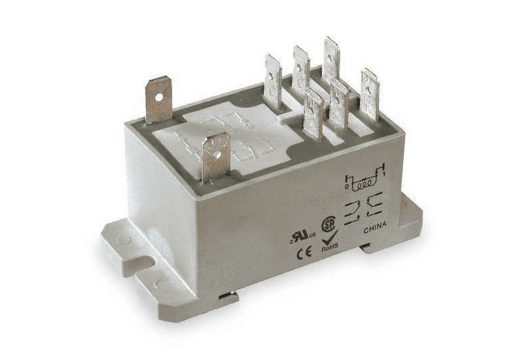 Enclosed Power Relay, 8 Pin, 12VDC, DPDT, HP @ 120V: 1 - Walmart.com