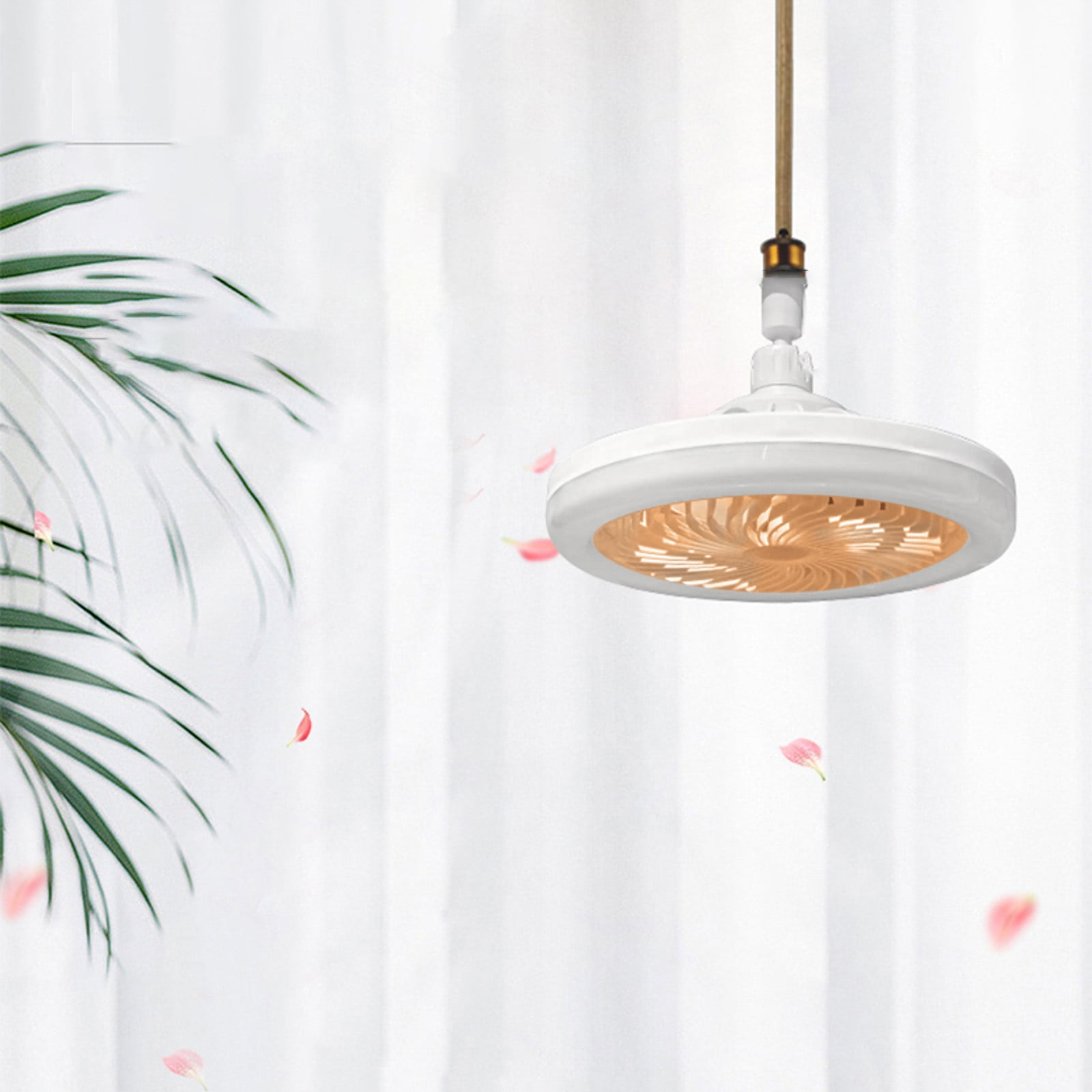 Enclosed Profile Modern Ceiling Fan With LED Lights And Control Smart ...